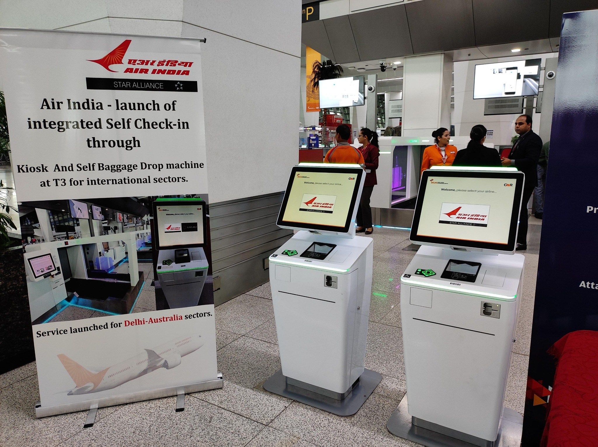 Air India introduces integrated self-baggage drop and self check-in ...