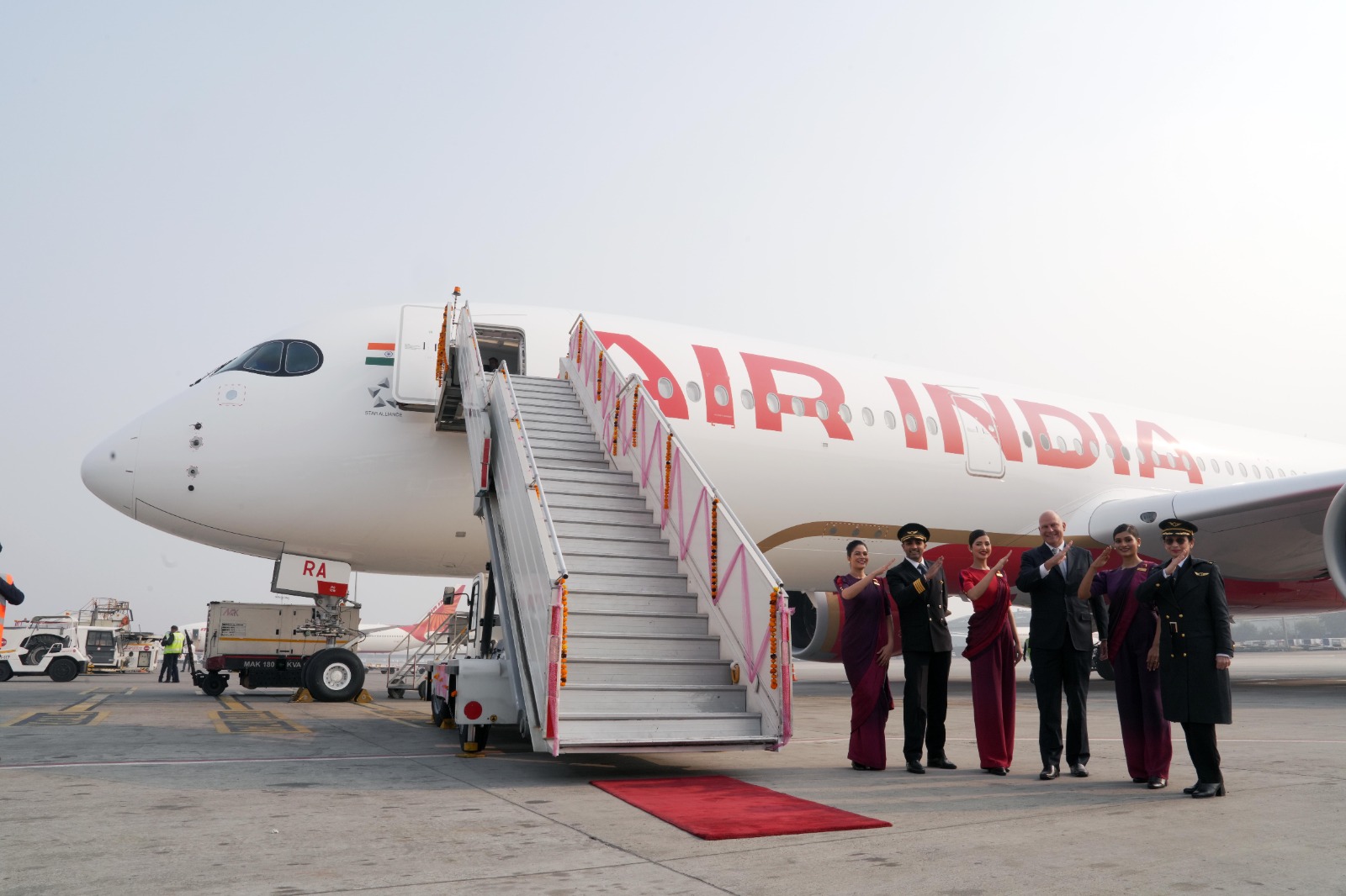 Air India receives India’s first AIRBUS A350 aircraft sporting new ...