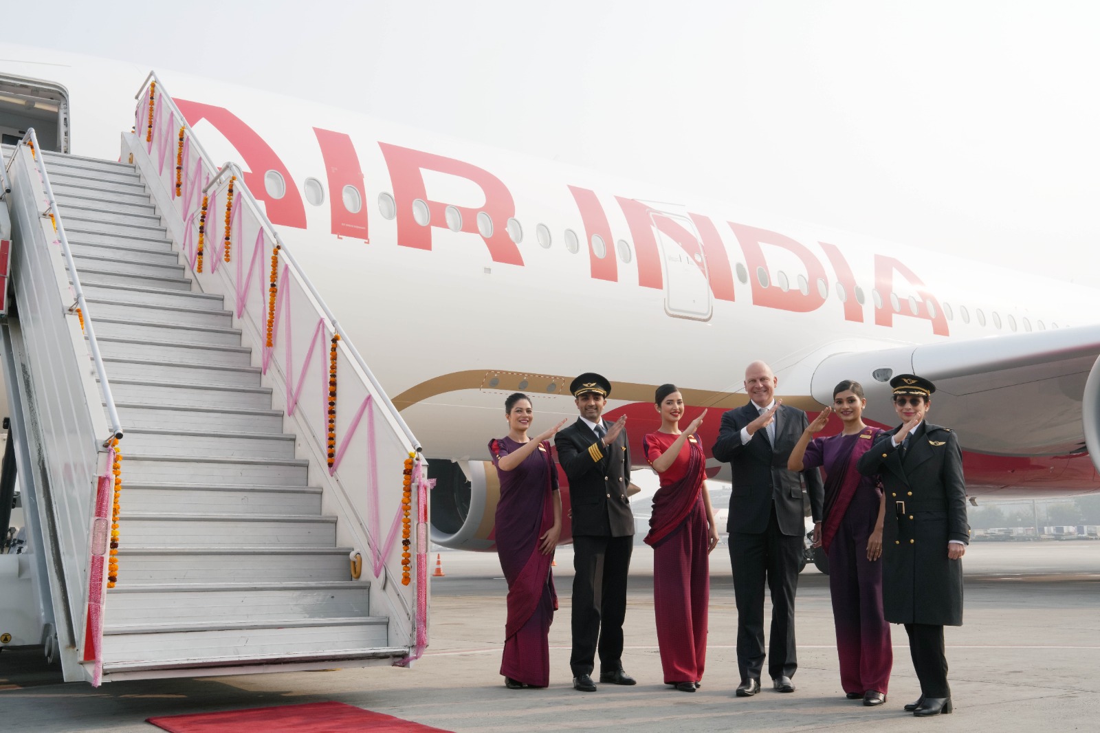 Air India receives India’s first AIRBUS A350 aircraft sporting new ...