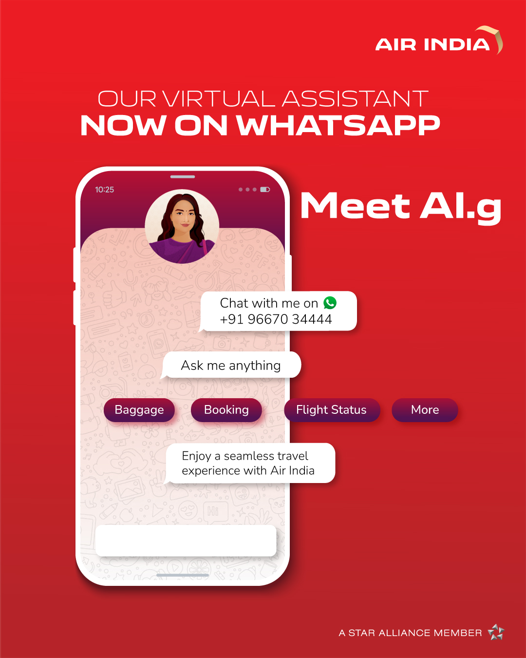 Air India's virtual travel assistant is now on WhatsApp to assist ...